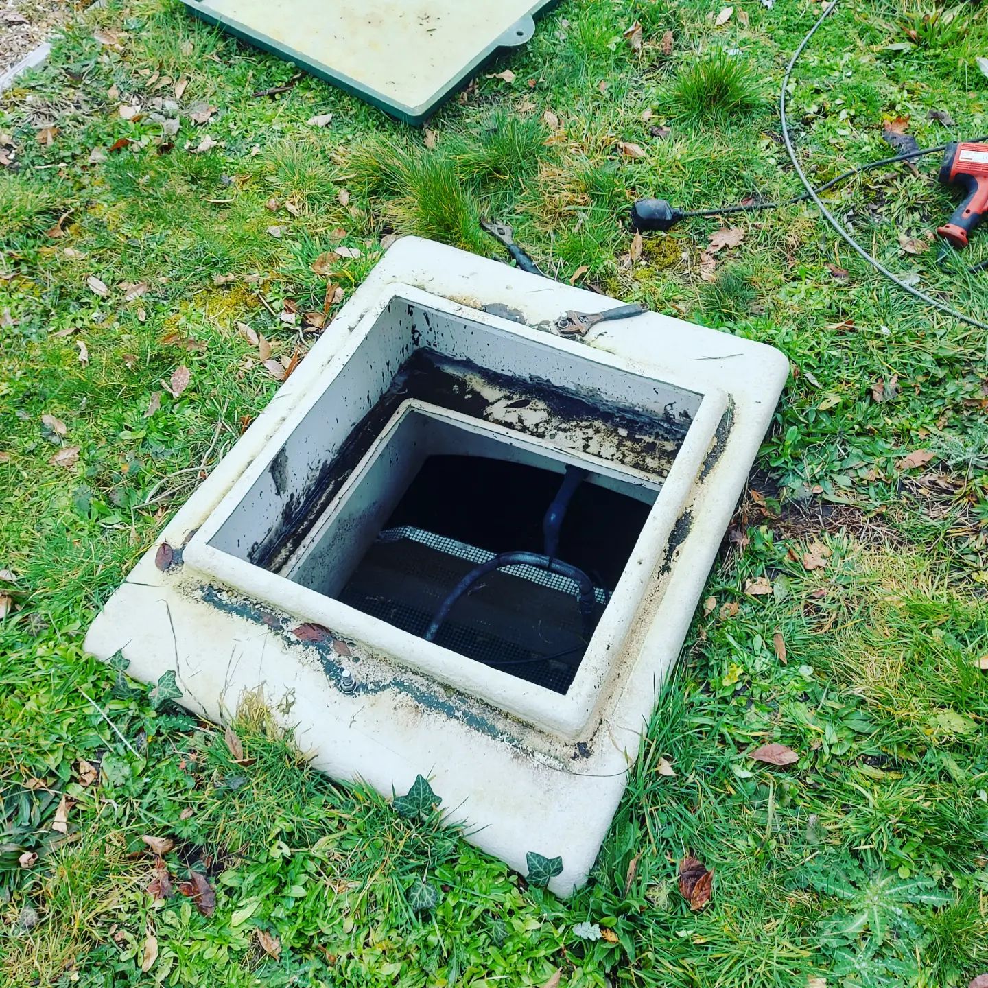 Marsh ensign 6 sewage treatment plant service today including a blower ...